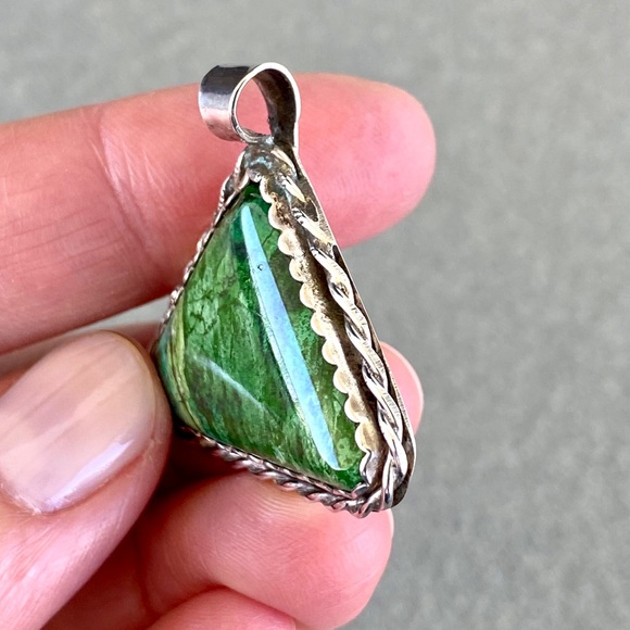 Jewelry | Parrot Wing Jasper Sterling Silver Pendant | Poshmark